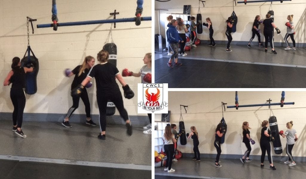 Cherry Willingham GCSE students De-stress With Boxing
